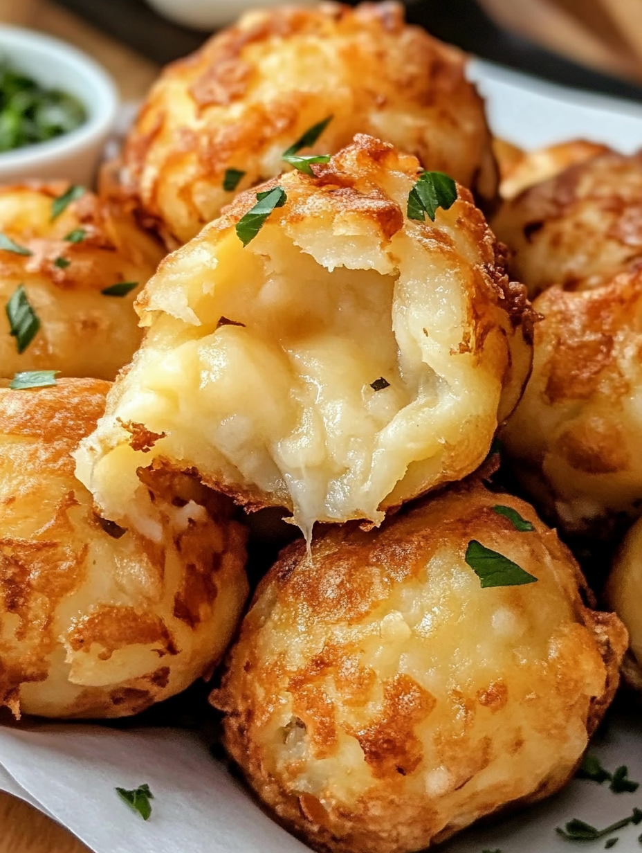 Cheesy potato balls
